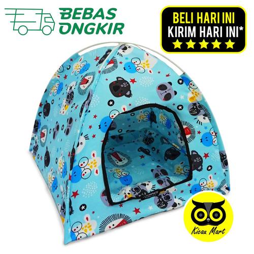 Jual Tenda lipat portable tenda kucing motif fullset alas kasur ...