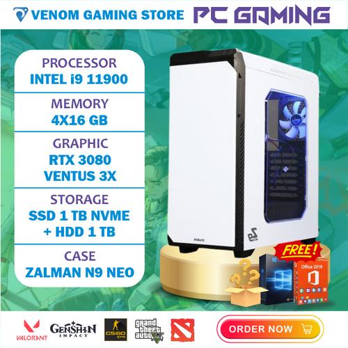 Jual PC Render + Gaming | Intel Core i9 11900 | RTX 3080 | NVME |HDD ...