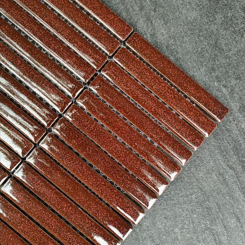 Jual Mosaic Backsplash Interior Mozaic Brick Kit Kat Striped - Kota ...