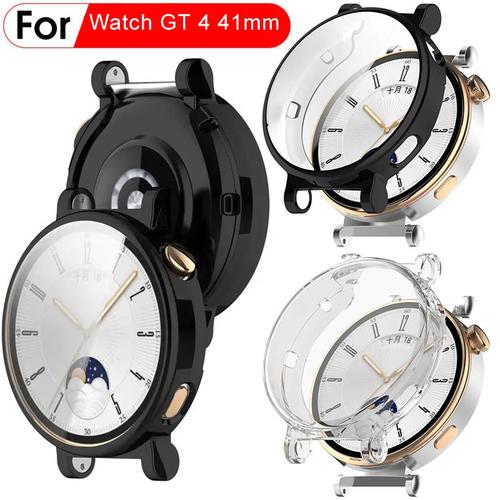 Promo Full TPU Case Huawei Watch GT 4 41mm - Clear Cover Screen Guard ...
