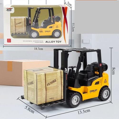 Jual Mainan Anak Mobil Angkat Barang Die Cast Truck Forklift Pullback ...