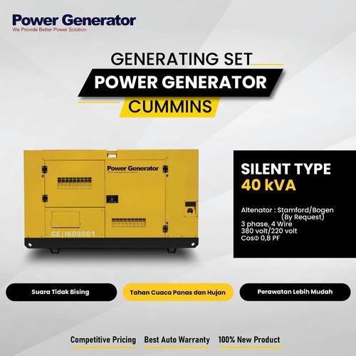 Jual Genset Cummins 40 kVA - Genset Power Indo Power Generator Silent ...
