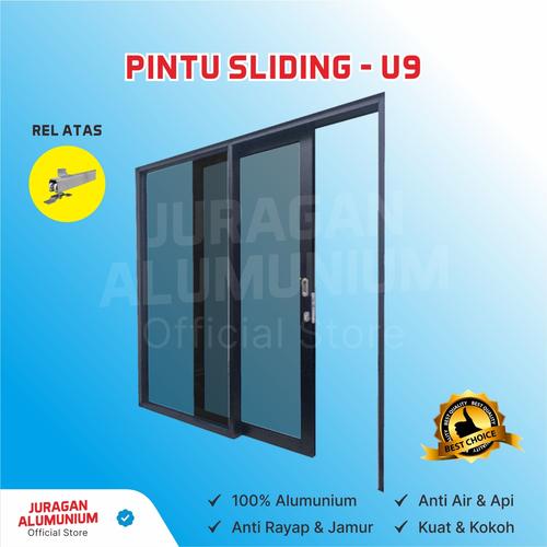 Jual Pintu Sliding Kaca (Pintu Geser) + Kaca Mati Uk 160 x 210 cm ...