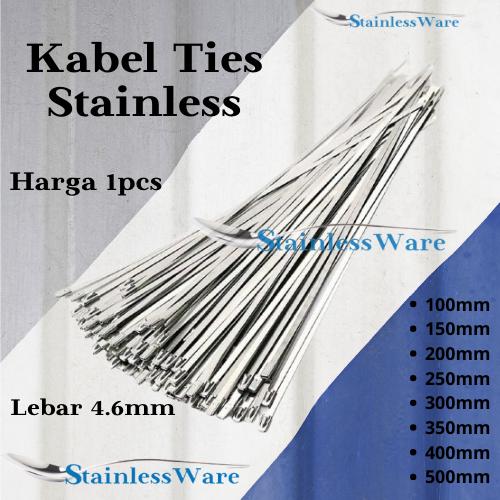 Promo Kabel Ties Stainless 304 / Tali Pengikat Stainles 4.6mm Harga utk ...