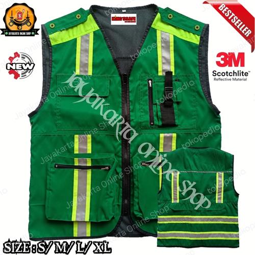 Jual ROMPI SAFETY 3M SCOTLITE TASLAN WATERPROOF HIJAU BOTOL-ROMPI ...