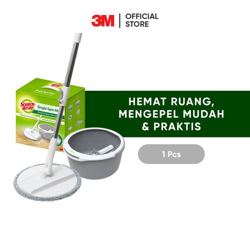 Promo 3M Scotch-Brite Spin Mop, Hemat Ruang, Praktis, 1 pc - 1 pcs Spin ...