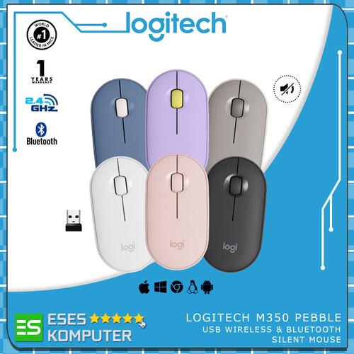Jual Mouse Logitech Pebble M350 Wireless Bluetooth Slim Silent - Merah ...