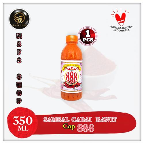 Jual Sambal Cap 888 Original Asli Cabe Rawit Botol Pet - 350 ml (Satuan ...