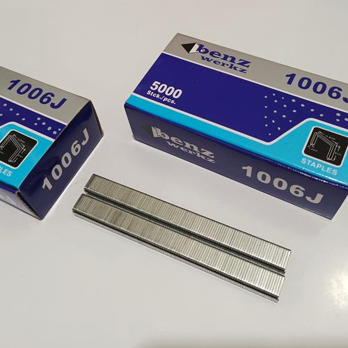 Jual Benz 1006J isi stapler 6 mm- Staples paku tembak model U 1006J ...