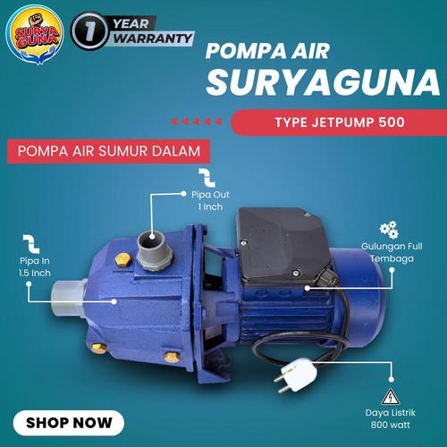 Jual best JET PUMP 500 pompa air sumur dalam SURYAGUNA cocok untuk ...