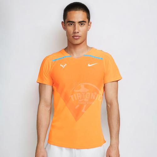 Jual Baju Tenis Nike Court Dri-FIT ADV Rafa Orange Tennis BNWT ORIGINAL ...