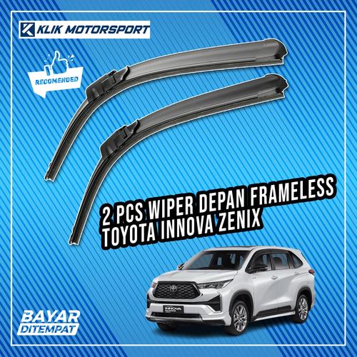 Jual Wiper Toyota Innova Zenix / Wiper Mobil Frameless - 1 Set Depan 2 ...