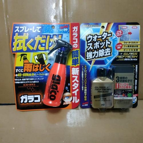 Jual GLACO MIST SPRAY 100ML EFEK DAUN TALAS + GLASS CLEANER 80ML ORI ...