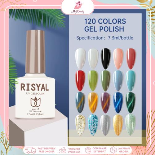 Jual MSY RISYAL 61-90 WARNA KUTEK GEL UV LED Nail Art/SOAK OFF / CAT ...
