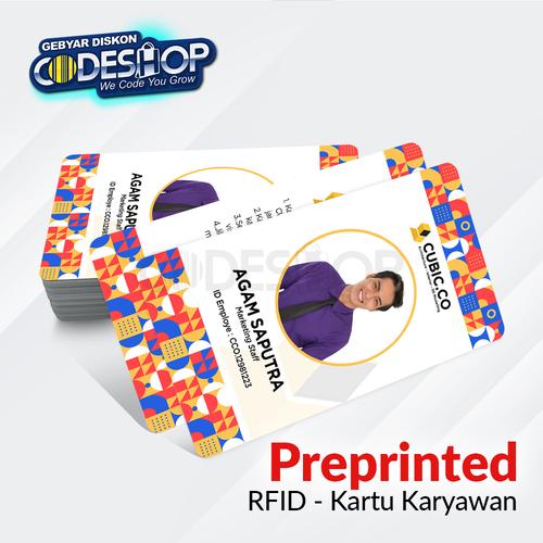 Jual Custom Preprinted ID Card Kartu Identitas Karyawan Pelajar PVC ...