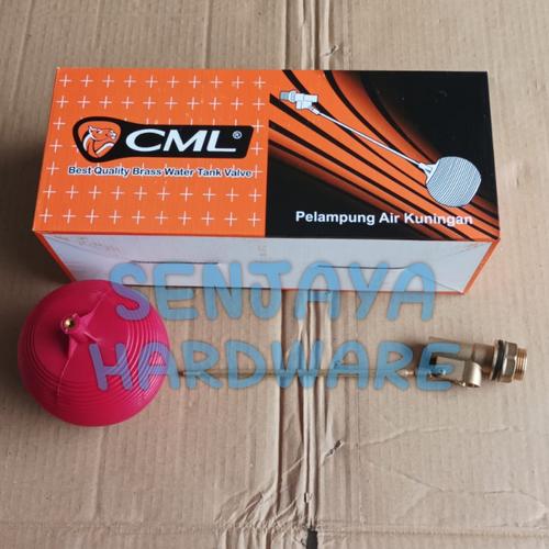 Jual Pelampung plampung bola tangki air toren full kuningan 3/4 inch ...