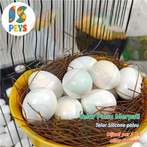 Jual Telur Palsu Burung Merpati Egg Silicone Solid Imitasi Satuan ...