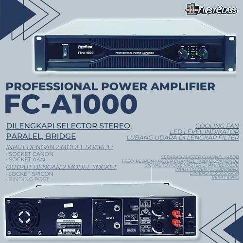 Jual Professional Power Amplifier Firstclass FC A1000 Kelas AB FCA 1000 ...