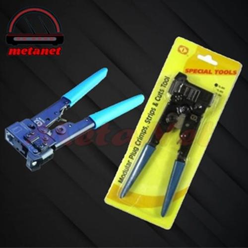 Jual Talon TL-808 Crimping Tool Cat5 Cat.5e Model AMP Tang CRIMP STRIP ...