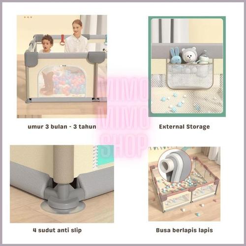 Jual PAGAR BAYI ANAK / KOLAM TEMPAT BERMAIN MANDI BOLA - PLAYPEN ...
