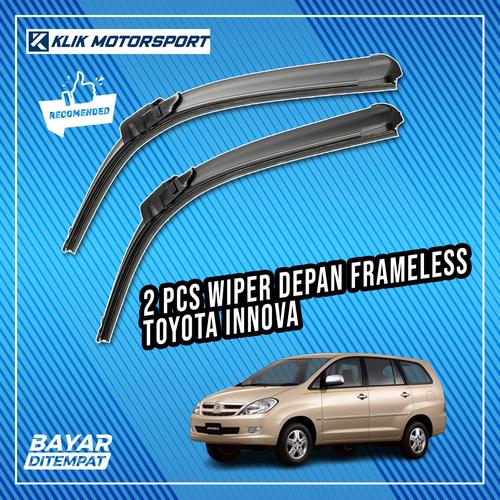 Promo Wiper Innova 2004 - 2014 / Wiper Mobil Frameless - 1 Set Depan 2 ...