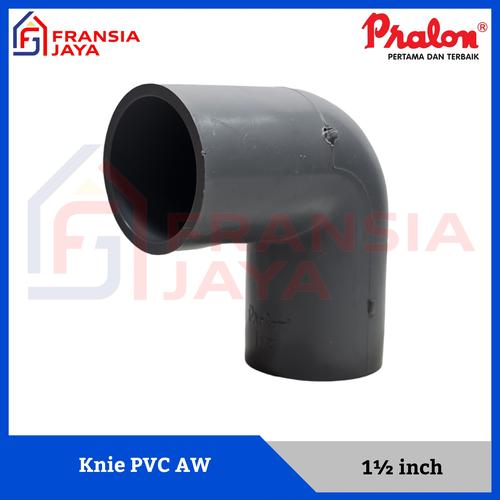 Jual Pralon Knie PVC AW 1.1/2 inch Sambungan Fitting Pipa Elbow 1.5 inch Keni Setara Rucika ...