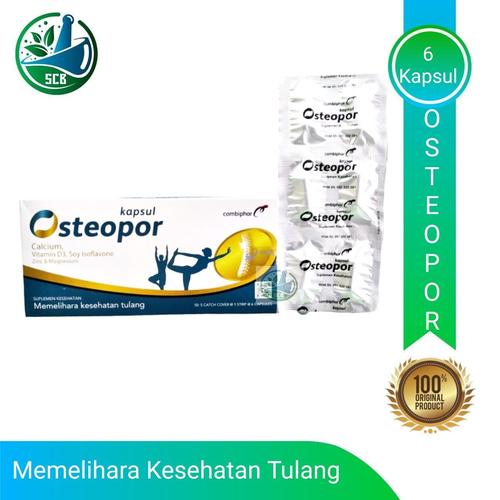 Jual Osteopor Kapsul - Isi 6 Kapsul - Untuk Memelihara Kesehatan Tulang ...