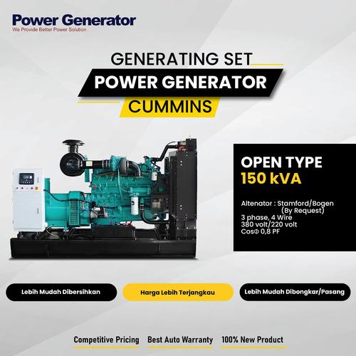 Jual Genset Cummins 150 kVA - Genset Power Indo, Power Generator Open ...