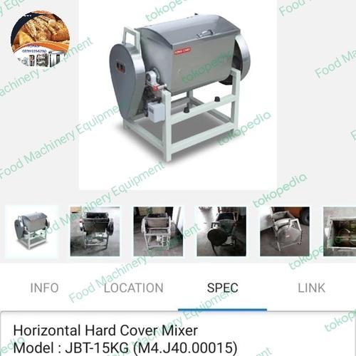 Jual Horizontal Mixer Kapasitas 15kg Tepung Garansi 1 Tahun - Kota ...