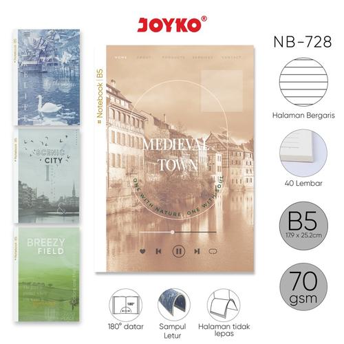 Jual Buku Tulis Catatan Bergaris Ruled Notebook Joyko NB-728 - Medieval ...