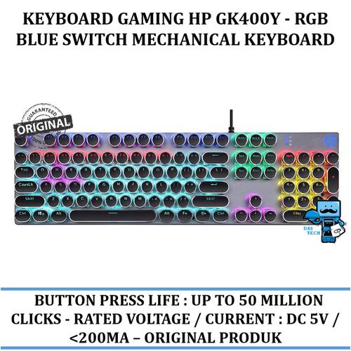 Jual Keyboard Gaming Hp Gk400y - Rgb Blue Switch Mechanical Keyboard ...