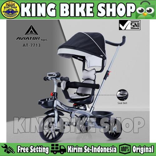 Jual Sepeda Anak Roda Tiga Tricycle AVIATOR AT 7713 Kursi Bisa Putar ...