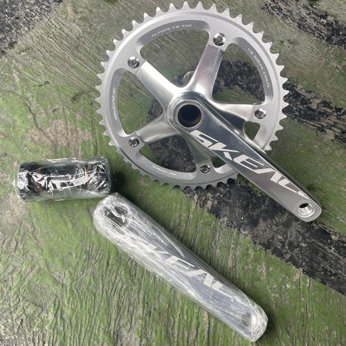 Jual crankset sepeda fixie singgle speed skeace ht2 48T BCD144 silver ...