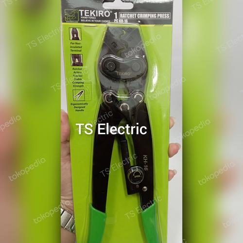 Jual TEKIRO Tang Press Skun Ratchet KH-16 / Tang Crimping Press GT ...