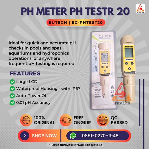 Jual Waterproof pH Testr 20 pH Tester Pocket | Eutech EC-pHTEST20 - Kab ...