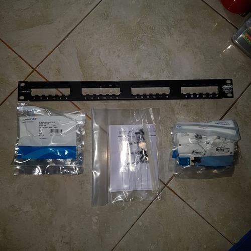 Jual patch panel 24 port amp lengkap dengan modular - Kab. Bandung ...