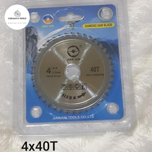 Jual Mata Circular Saw 4 inch 4x40T 4x30T Jian Jun / Mata Pisau Gerinda ...