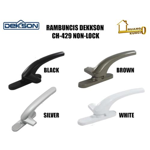 Jual Casement Handle Dekkson Rambuncis Dekson CH 429 NON-LOCK - BLACK ...