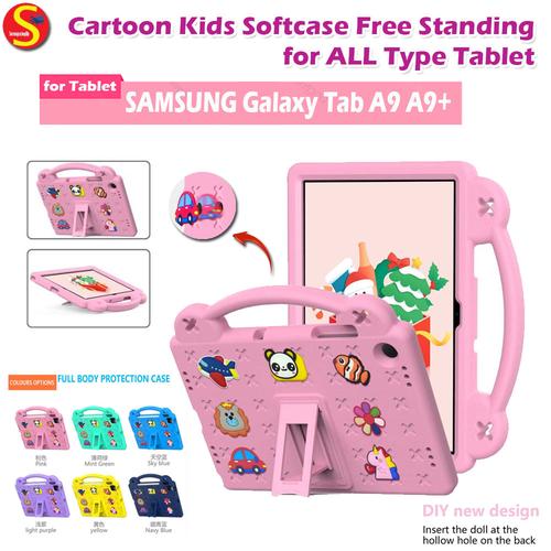 Jual SAMSUNG Tab A9 A9+ Cartoon Kids Case Standing Cover Case Karakter ...
