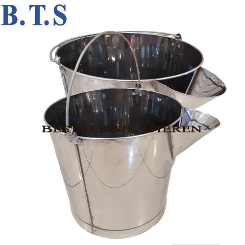 Jual jual ember SPBU ukuran 10 liter bahan stainless steel | Ember Spbu ...