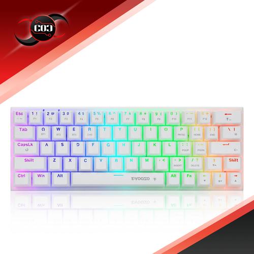 Jual E-YOOSO Z-11 MECHANICAL KEYBOARD 63 KEY White RGB - BLUE SWITCH ...