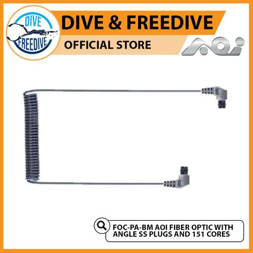 Jual FOC-PA-BM AOI Fiber Optic Cable Kabel with Angle SS Plugs and 151 ...