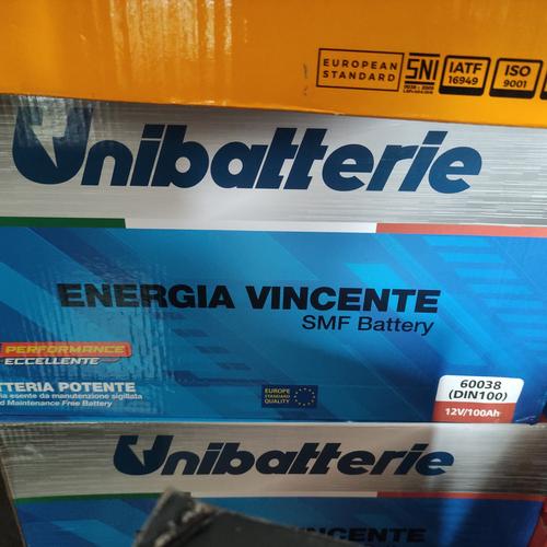 Jual aki/accu mobil din 60038 (din 100) unibatterie buat mercy, bmw ...