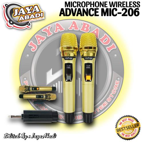 Jual MICROPHONE WIRELESS ADVANCE MIC-206 DOUBLE DIGITAL ORIGINAL - Kota ...