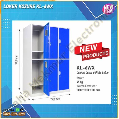 Jual Loker Besi / Locker Besi Metal 6 Pintu / Kozure KL-6WX Lemari ...