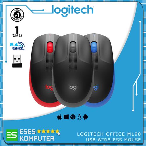 Jual Mouse Logitech M190 Wireless Full Size for PC Windows Mac ChromeOS - Biru - Kota Bandung ...