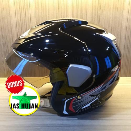 Jual Helm Half Face SNI Dewasa Virtue F03P Minimalis Kaca Riben Size M ...