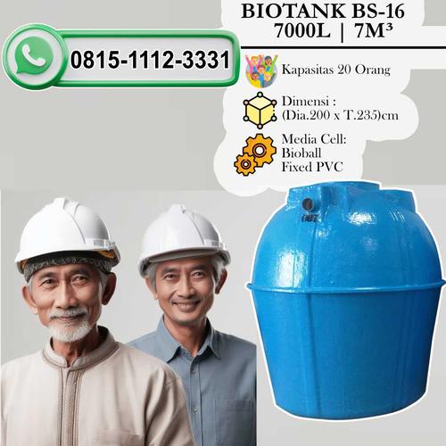 Jual Septictank Biotank Biotech Kapasitas 7000 Ltr 7M3 / Biofil ...