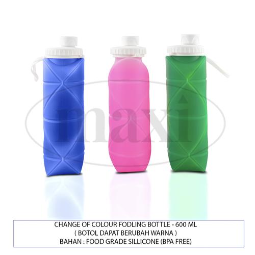 Jual Botol Minum Lipat / Folding Bottle Silicone / Botol Lipat Ubah ...