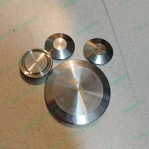 Jual Blind ferrule sanitary Stainless 316 L 8" inch flange 217 mm ...